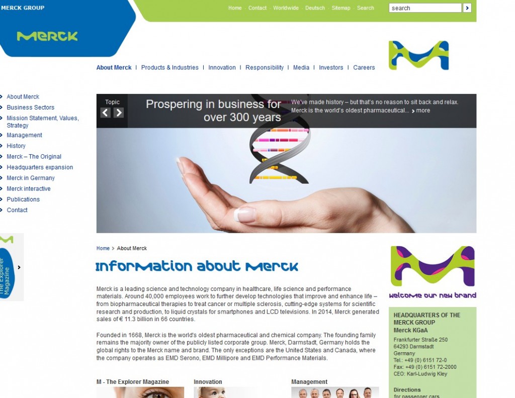 Merck dévoile sa nouvelle identité globale | MyPharma Editions